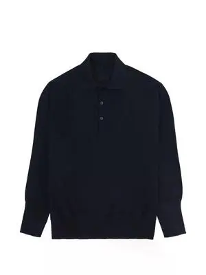 FORTELA Long-sleeve Polo Shirt - Blue