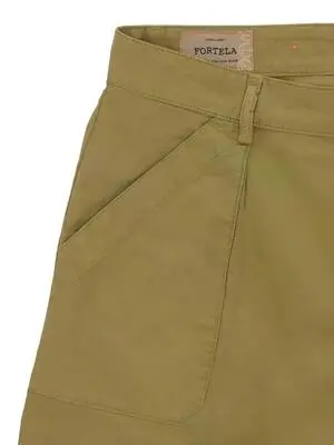 FORTELA Cotton Twill Shorts - Neutrals