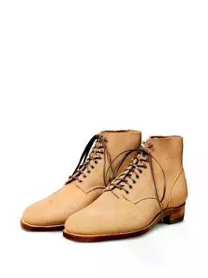FORTELA Lace-up Leather Boots - Neutrals