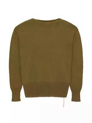 FORTELA Noah Boat-neck Knit Sweater - Green