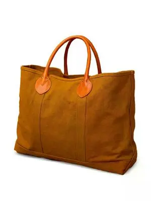 FORTELA Reinforced Stitching Handle Tote Bag - Brown