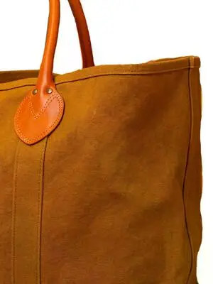 FORTELA Reinforced Stitching Handle Tote Bag - Brown