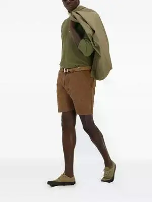 FORTELA Amish Waffle-knit Henley T-shirt - Green