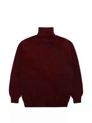 FORTELA Shetland Turtleneck Sweater - Red