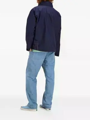 FORTELA Walking Zip-up Hooded Waterproof Jacket - Blue