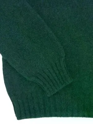 FORTELA Shetland Crewneck Wool Sweater - Green