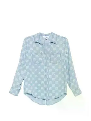 Dkny Buttoned-front Print Shirt