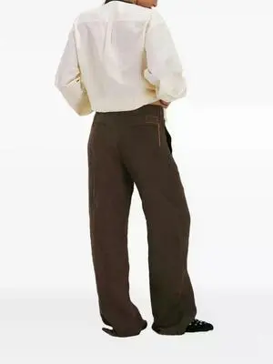 FORTELA Jaleh Drawstring Trousers - Brown