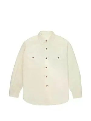 FORTELA Buttoned-pockets Overshirt - Neutrals