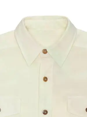 FORTELA Buttoned-pockets Overshirt - Neutrals
