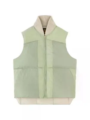 FORTELA Quilted-pattern Gilet - Green