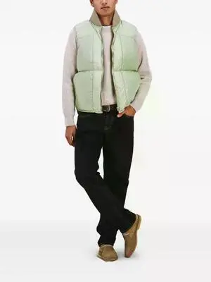 FORTELA Quilted-pattern Gilet - Green