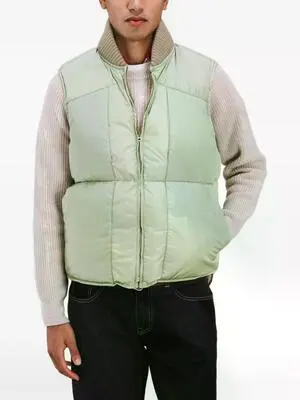 FORTELA Quilted-pattern Gilet - Green