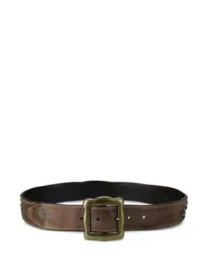 FORTELA Tami Buckle Leather Belt - Brown