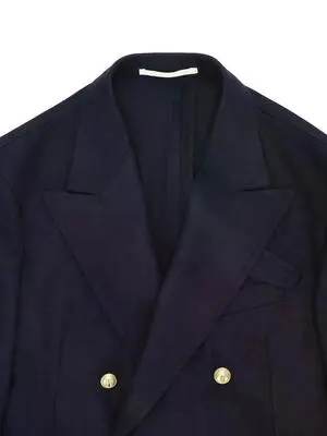 FORTELA Travel Double-breasted Blazer - Blue