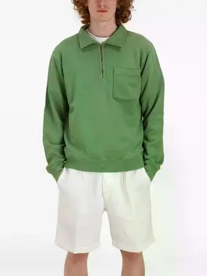 FORTELA Yale Zip Chest-pocket Sweatshirt