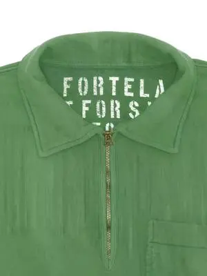 FORTELA Yale Zip Chest-pocket Sweatshirt