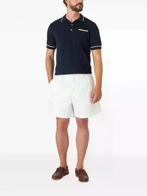 FORTELA Bedford Cotton Shorts - White