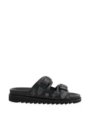TOGA VIRILIS Studded Buckle Leather Sandals