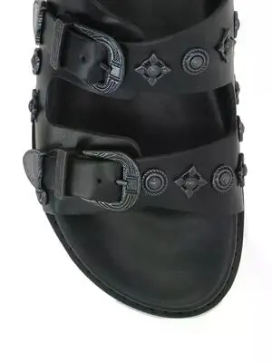 TOGA VIRILIS Studded Buckle Leather Sandals