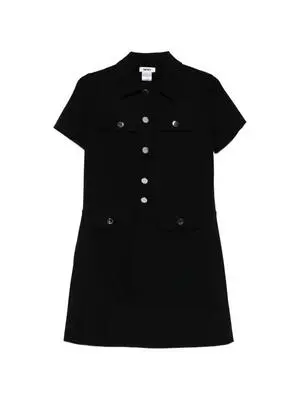Dkny Button Pocket Mini Dress