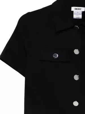 Dkny Button Pocket Mini Dress