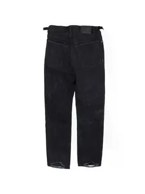 Balenciaga Distressed Wide-leg Jeans