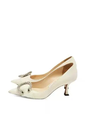 JIMMY CHOO Melva Crystal-embellished Pumps