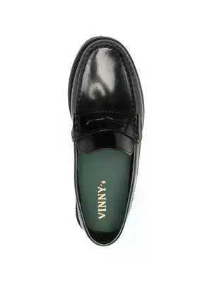 VINNY'S Frankie Leather Penny Loafers