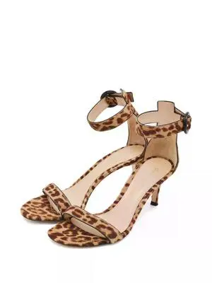 GIANVITO ROSSI Leopard-print Ankle-strap Sandals