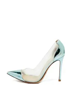GIANVITO ROSSI Plexi Pointed-toe Pumps