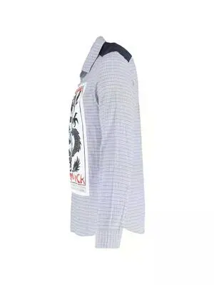 Kenzo Dragon-print Checked Shirt