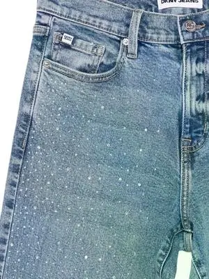 Dkny Embellished High-rise Jeans