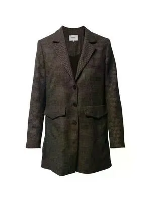Nanushka Houndstooth Button Blazer