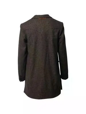 Nanushka Houndstooth Button Blazer