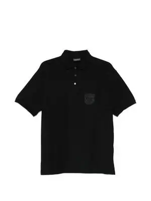 Men's Emporio Armani Black Polos