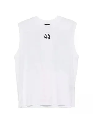 44 LABEL GROUP Crew-neck Sleeveless Vest - White