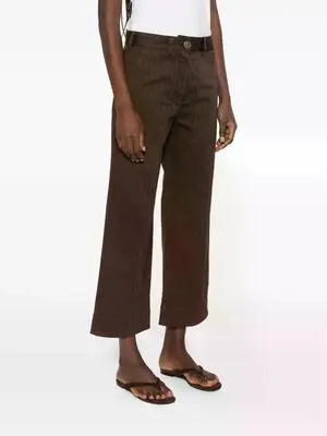Etro Patch-pocket Herringbone Trousers
