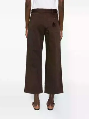 Etro Patch-pocket Herringbone Trousers