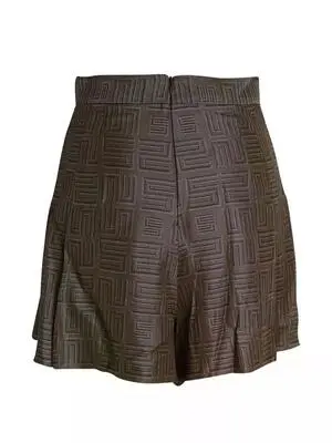 Sandro Gael Pleated Jacquard Shorts
