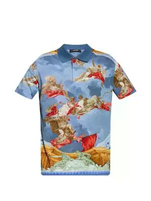 Versace Printed Polo Shirt