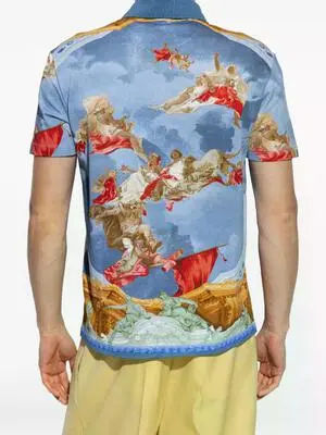 Versace Printed Polo Shirt