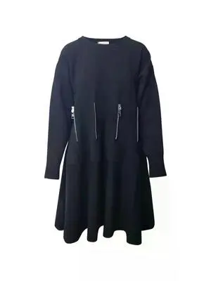 Alexander McQueen Zip-embellished Midi Dress