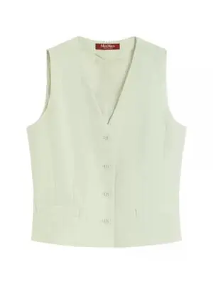 Max Mara V-neck Button Gilet