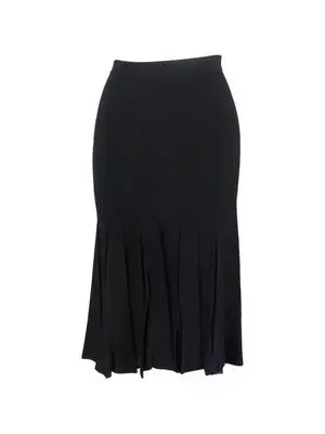 Theory Pleated A-line Midi Skirt