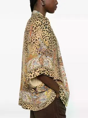 Etro Paisley Leopard Print Jacket - Neutrals