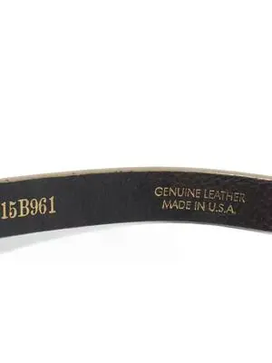 Oscar De La Renta Leather Crystal Belt - Silver