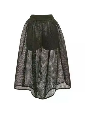 Dior Mesh Drawstring Midi Skirt
