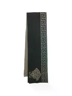 Versace Jacquard Emblem Scarf - Black