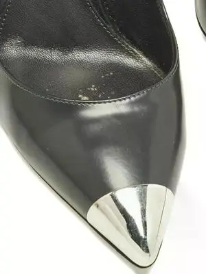 GIANVITO ROSSI Pointed-toe Leather Pumps